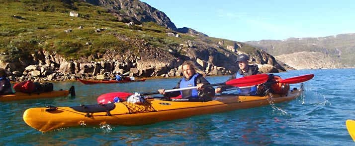 Kayaking Greenland. A week paddling among icebergs and glaciers.